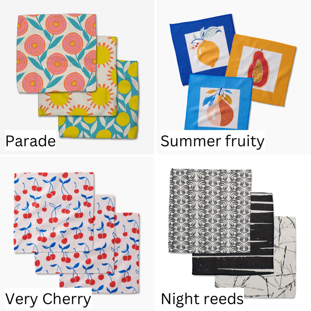 Geometry - Dish Cloth Set (multiple options)